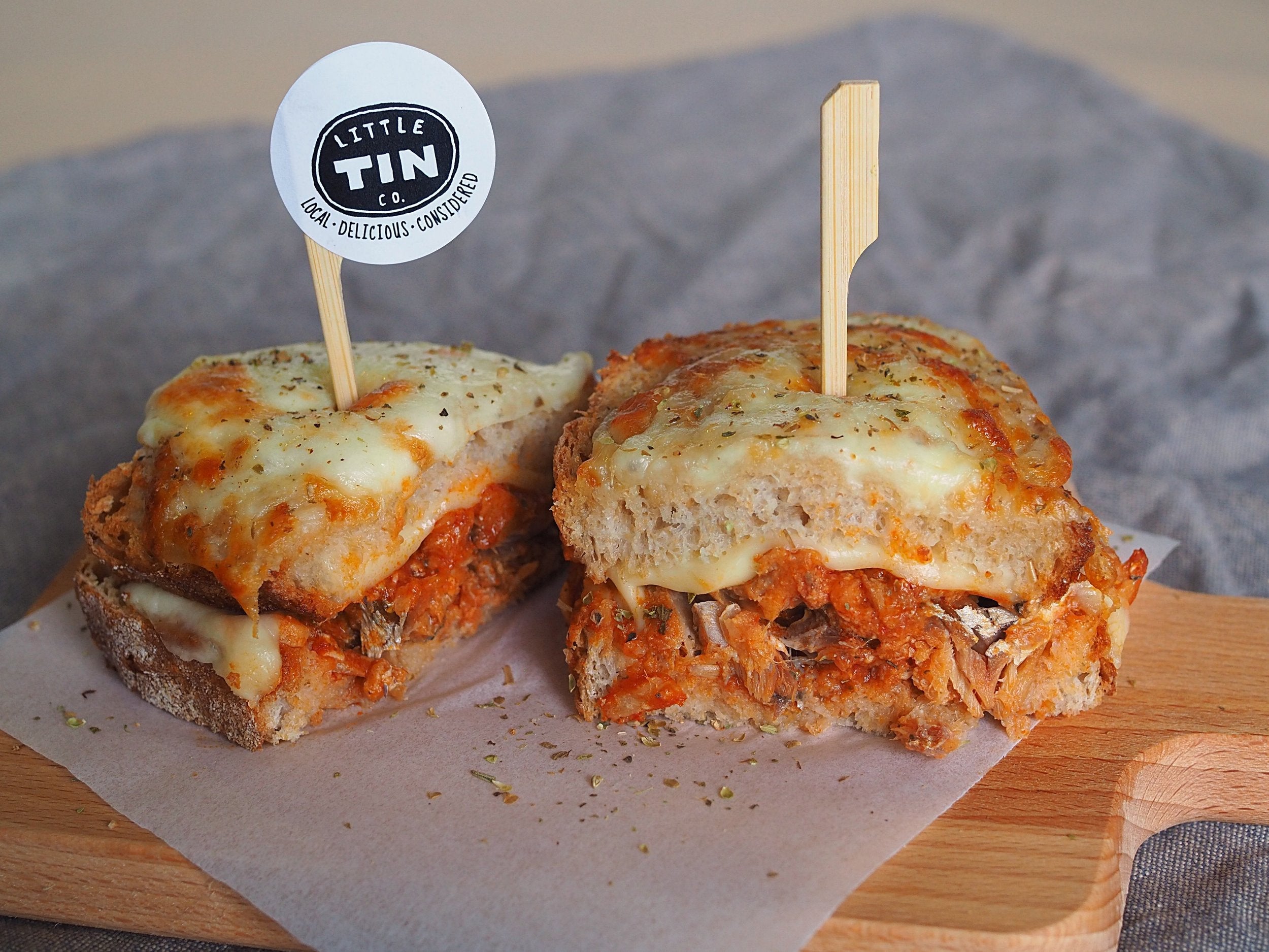 Grilled Australian Salmon & Nduja Toastie – Little Tin Co